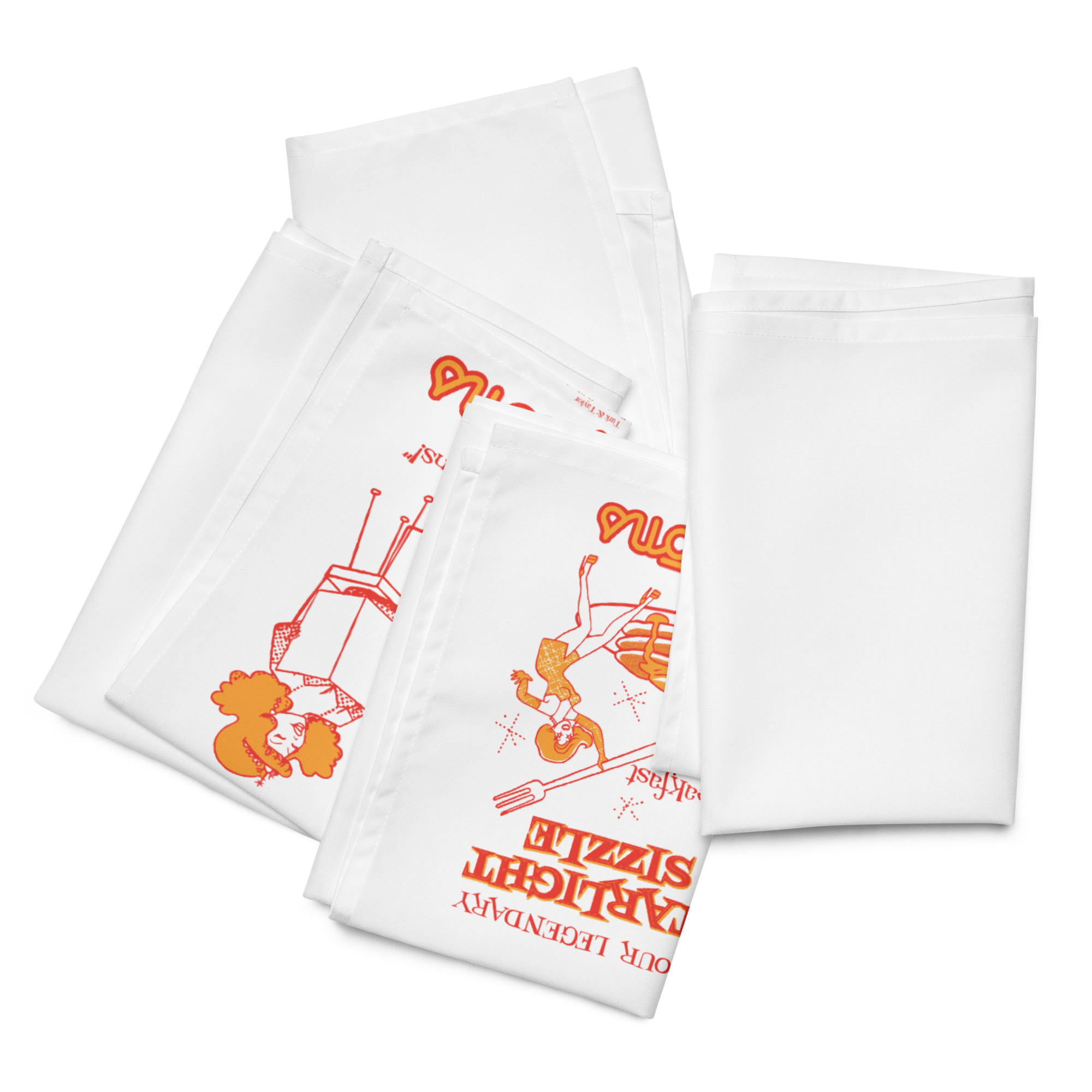 Comptons Menu Cloth napkin set (corner design) - Secret Fan Base